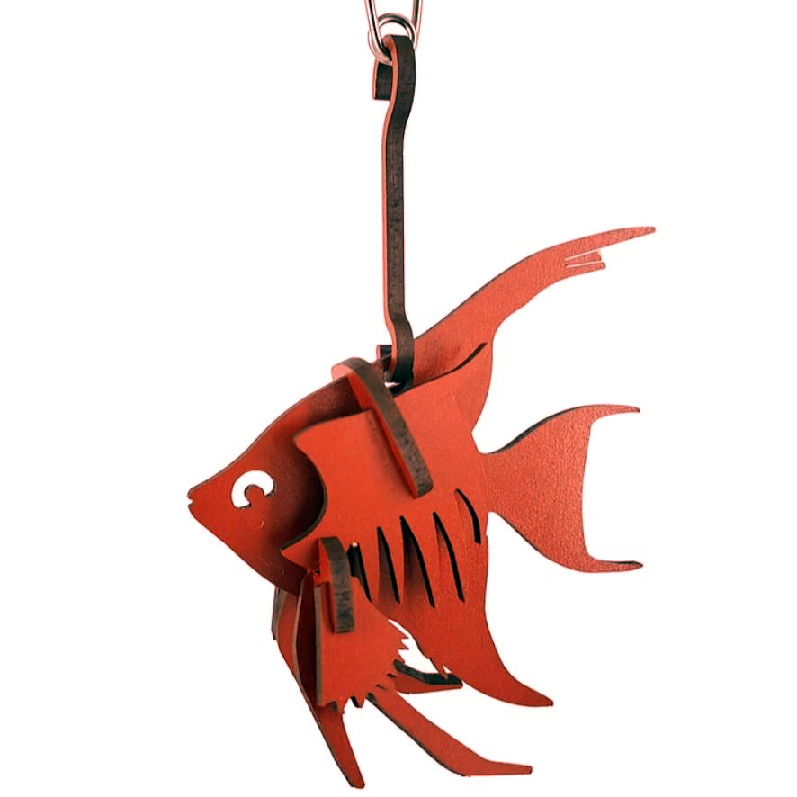 Wooden Kitset Model - Hanging Angel Fish (Small) – The Red Dog Gift Shop NZ